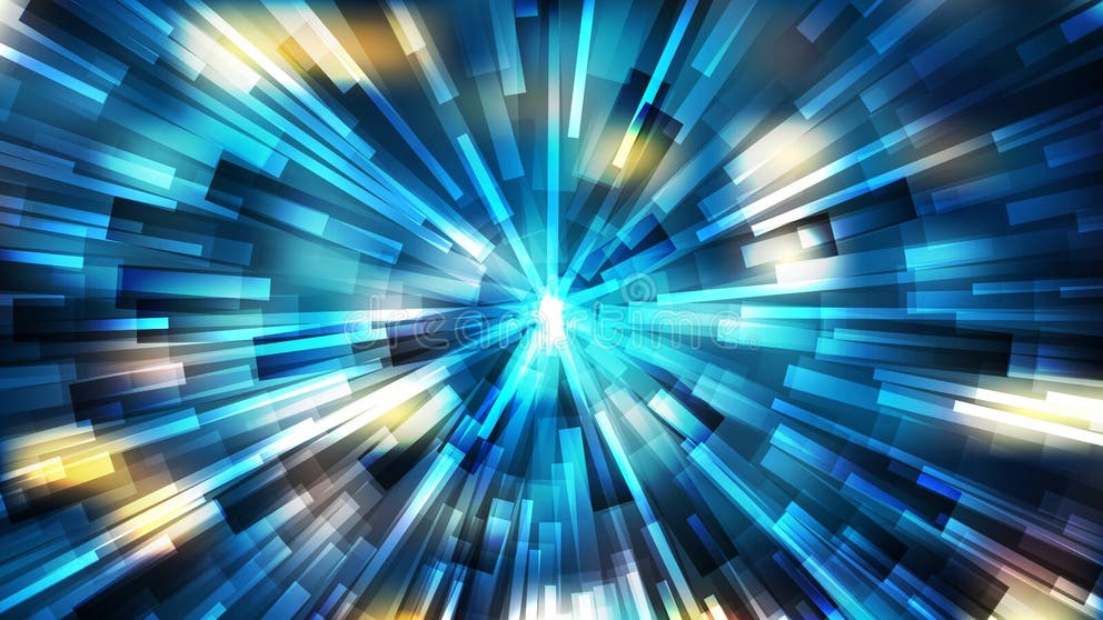 Abstract Blue and Yellow Rays Background Vector Stock Vector ...