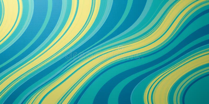Abstract Blue and Yellow Wave Pattern Stock Illustration - Illustration ...