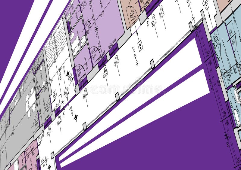 Abstract Blueprint Background Vector Stock Vector - Illustration of ...