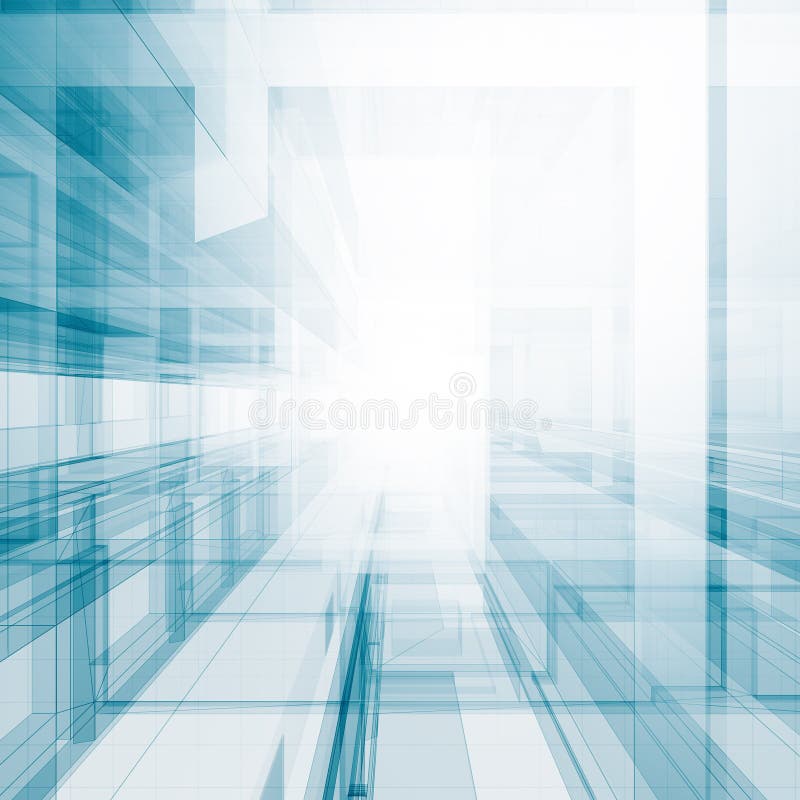 Abstract blueprint stock illustration. Illustration of perspective ...