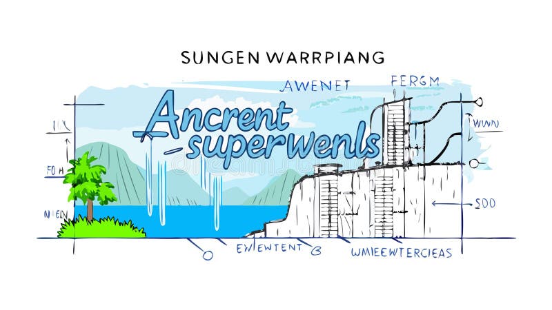 Abstract Blueprint Design with Annotations, Vector Design Generative AI ...