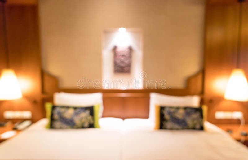 Abstract Blur Bedroom Interior Stock Image - Image of bedroom, room ...