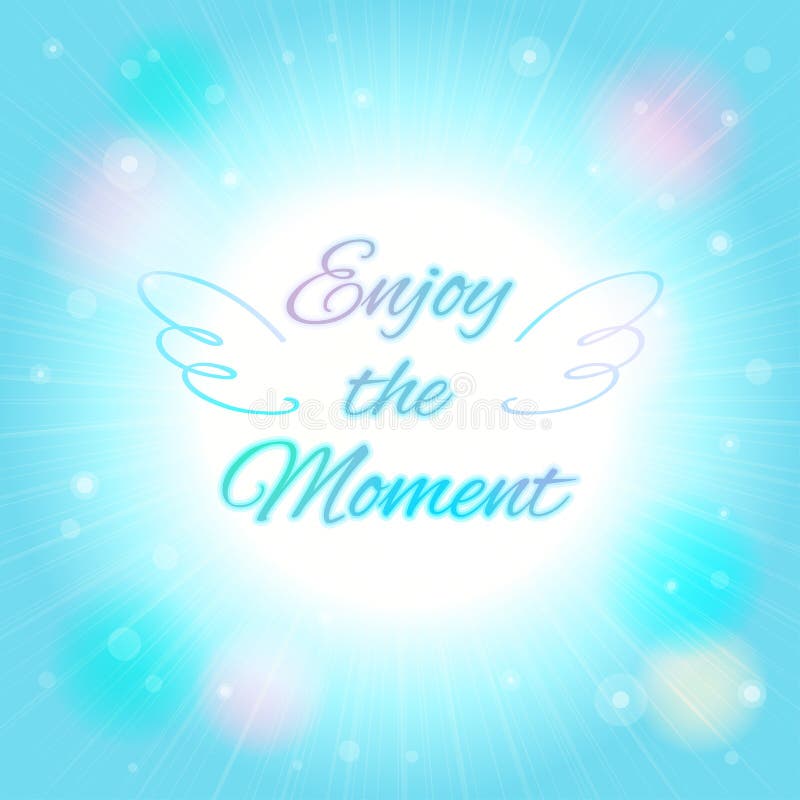 Abstract Blur Bokeh Background In Vector Enjoy The Moment Stock Vector ...