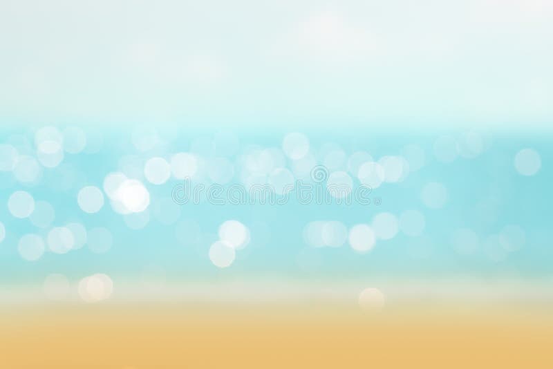 Abstract Blur Light on Sea Background in Summer Stock Image - Image of ...