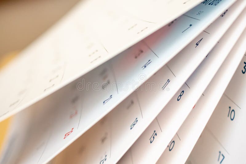 Turning Calendar Page For Computer