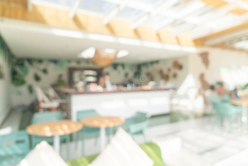 Abstract Blur Coffee Shop Cafe and Restaurant for Background Stock ...