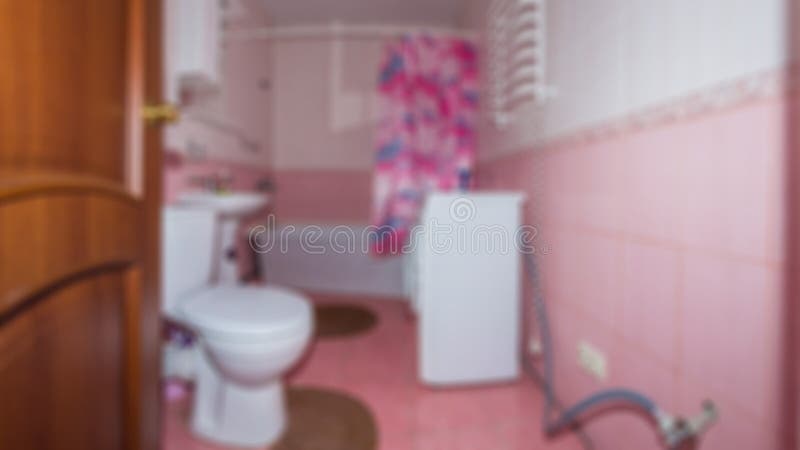 Abstract Blur and Defocused Toilet and Restroom for Background. Stairs ...