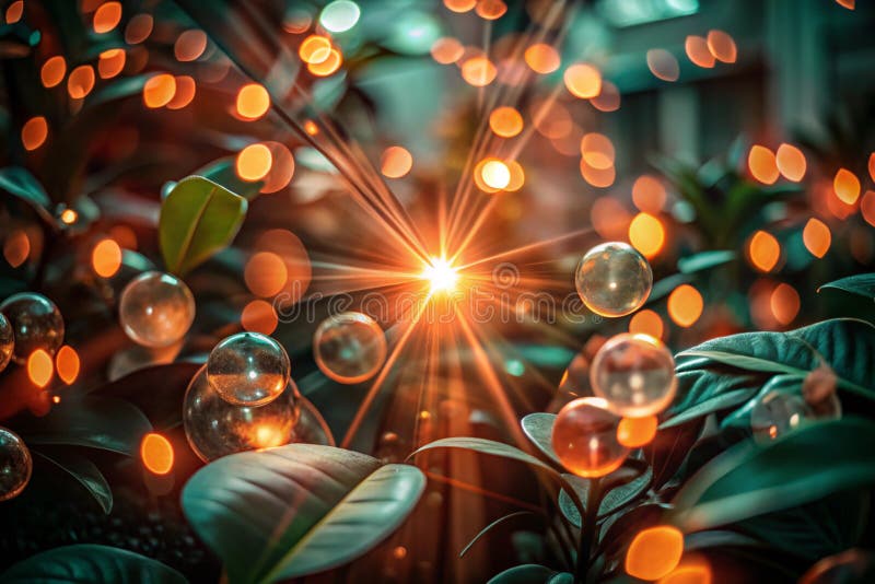 Abstract Blur Glow Overlay. Lens Flare Filter Stock Illustration ...