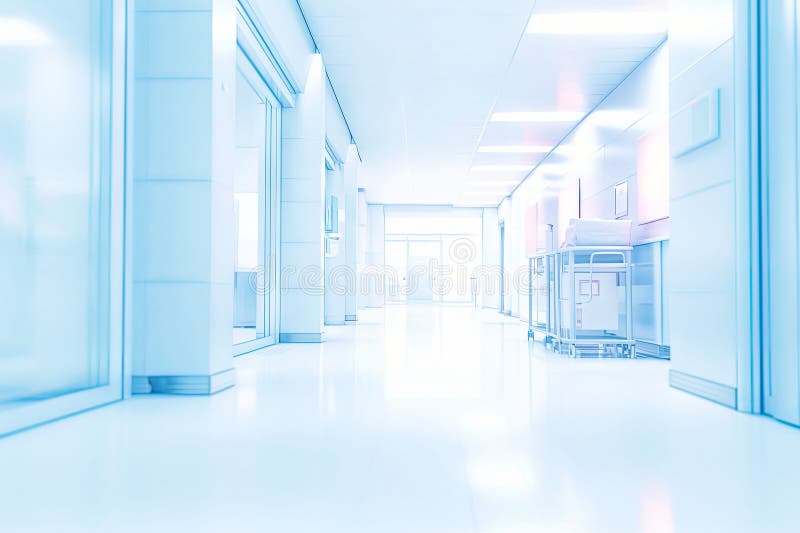 Abstract Blur Hospital Interior for Background Stock Photo - Image of ...
