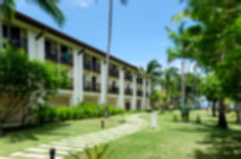 Abstract blur hotel resort stock image. Image of defocus - 65153877