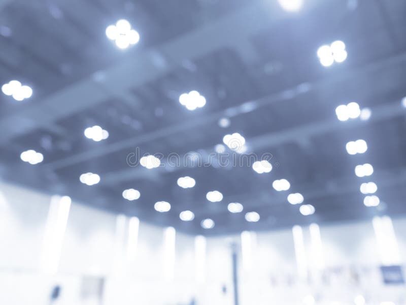 Abstract Blur Lighting Decoration Interior Blurred Convention Hall ...