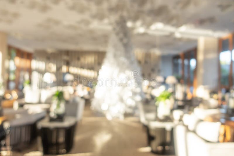 Abstract Blur Luxury Hotel Lobby for Background Stock Image - Image of ...