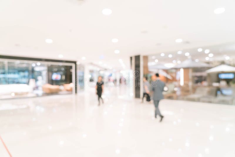 Abstract Blur in Luxury Shopping Mall and Retail Store Stock Image ...