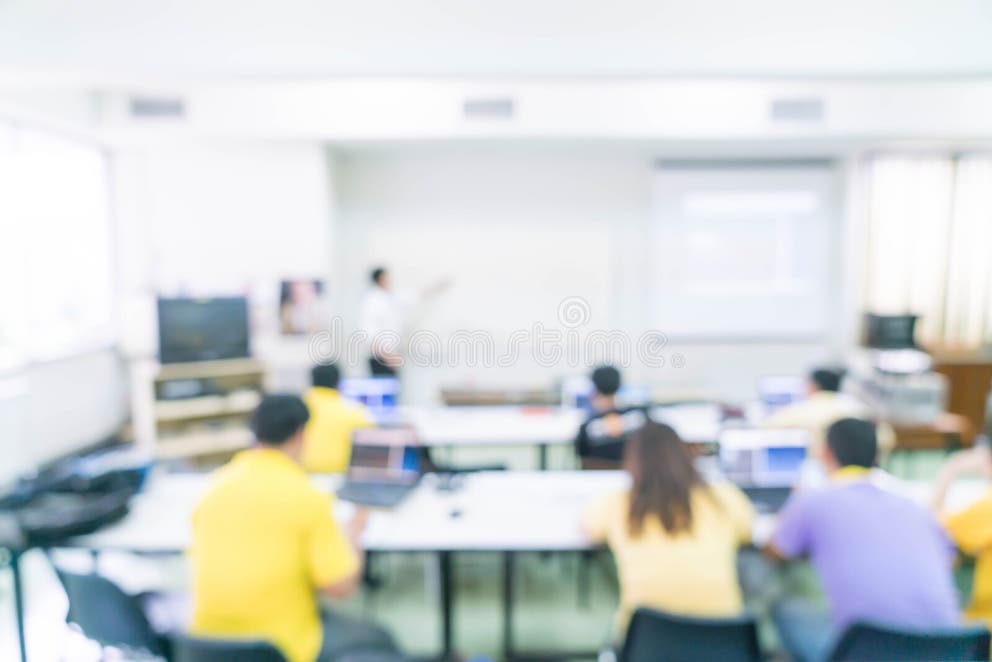 Abstract Blur People Study or Lecture or Meeting or Do Workshop Stock ...