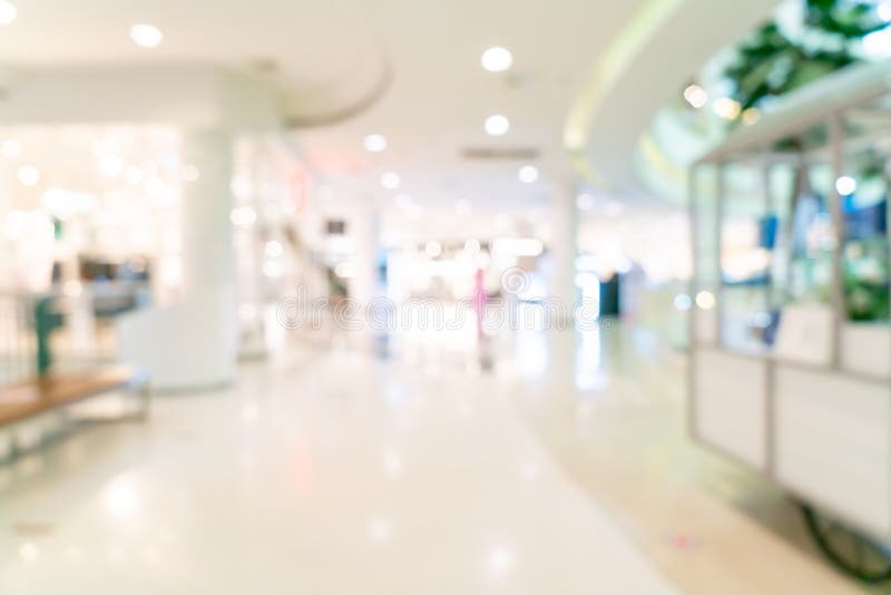 Abstract Blur Shop and Retail Store in Shopping Mall Stock Photo ...