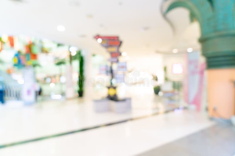 Abstract Blur Shop and Retail Store in Shopping Mall Stock Photo ...