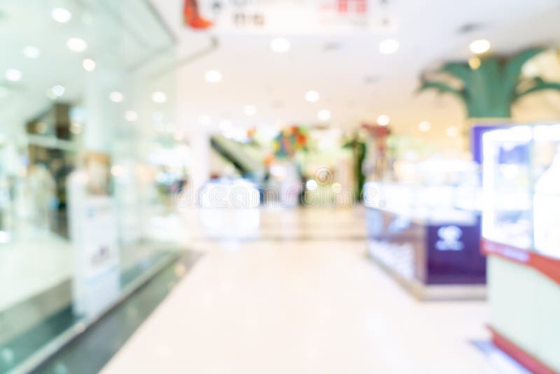 Abstract Blur Shop and Retail Store in Shopping Mall Stock Photo ...