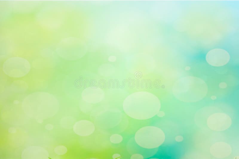 Abstract Blur Spring Background. Green and Blue Bokeh Stock ...