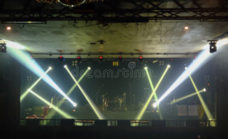 Blur Stage Lights and Spotlight Lights on Concert or Event Stock Photo ...
