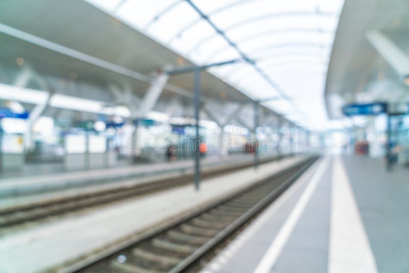 Abstract Blur in Train Station Stock Photo - Image of light, subway ...