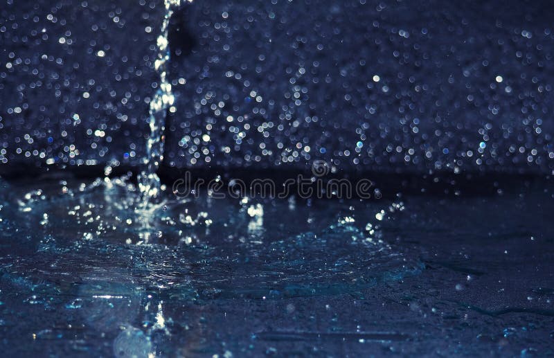 Abstract Blurred Background, Drops Splashes Blurred Splashes of Water ...