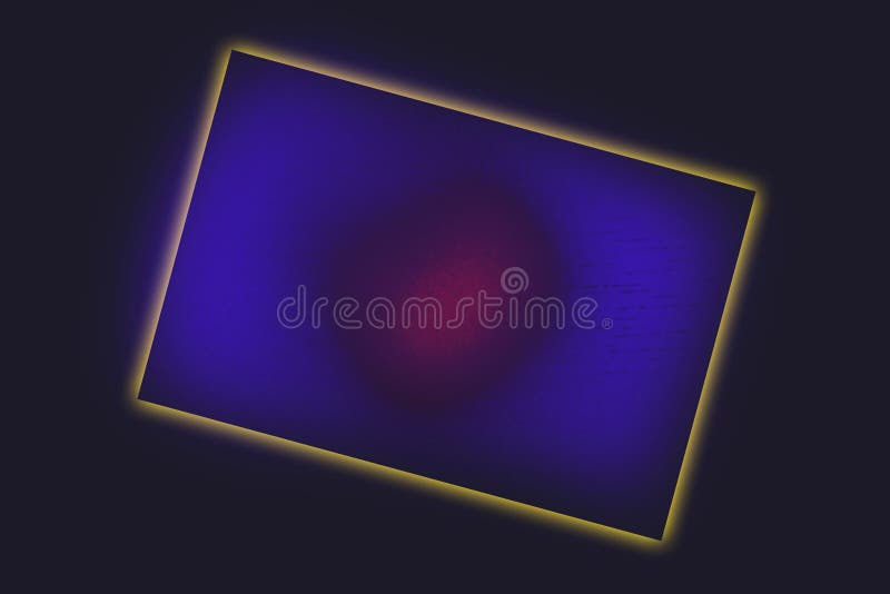 Abstract Blurred Background with a Glowing Red Spot on the Blue ...