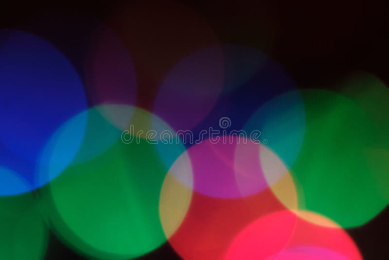 Abstract Blurred Background of Large Multicolored Spherical Highlights ...