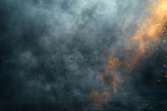 Abstract Blurred Background with Spotlight on the Right Side, Creating ...