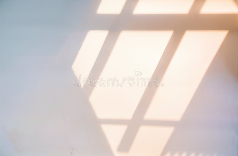 Abstract Background with Sun Light and Shadow on the Wall. Copy Space ...