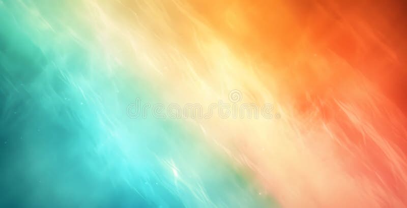 Abstract Blurred Background with Teal, Orange & White Gradient Stock ...