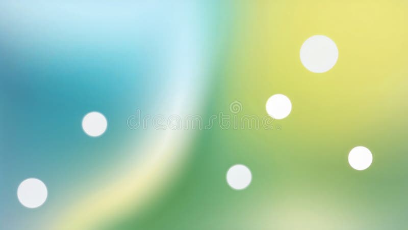 Abstract Blurred Background with White Circles Floating on Gradient ...