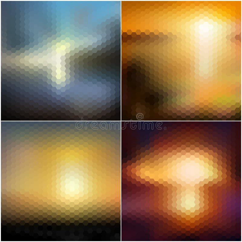 Abstract Blurred Backgrounds Set, Abstract Stock Vector - Illustration ...