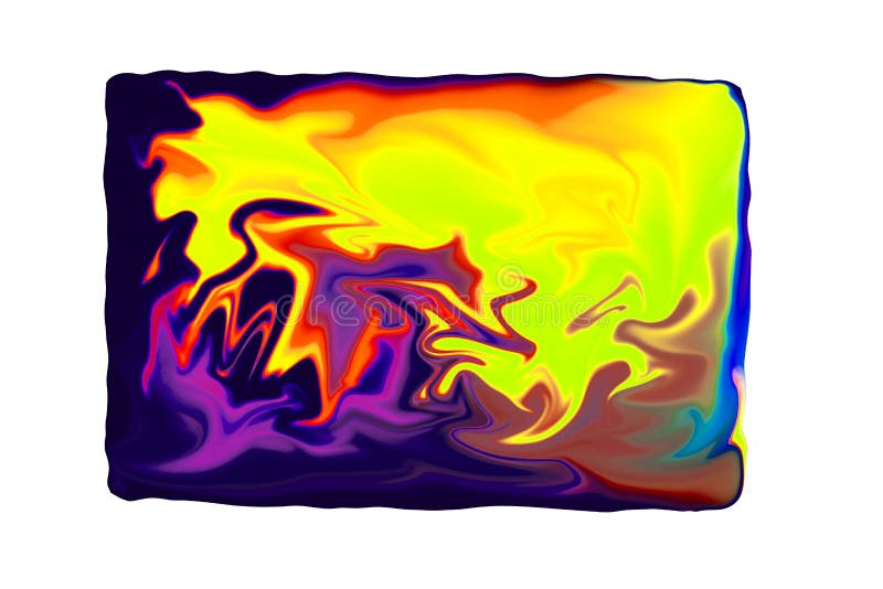 Abstract and Blurred Blots of Rectangular Shapes on a White Background ...