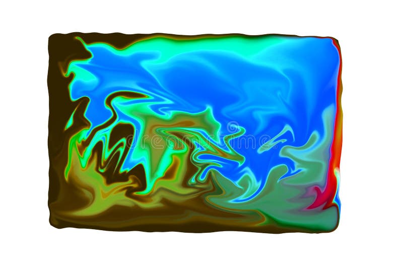 Abstract and Blurred Blots of Rectangular Shapes on a White Background ...