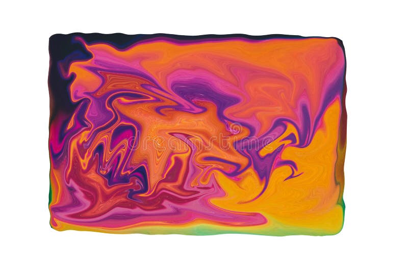 Abstract and Blurred Blots of Rectangular Shapes on a White Background ...