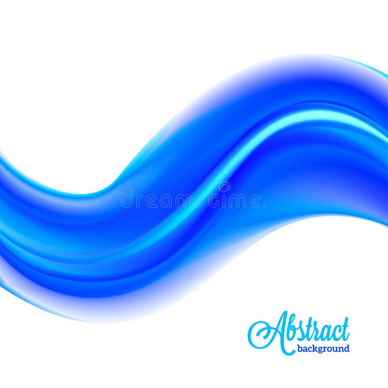 Abstract Blurred Blue Flow Background Stock Vector - Illustration of ...