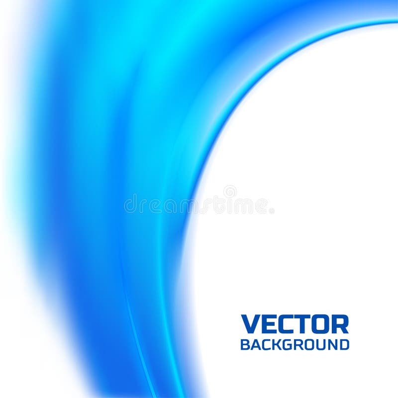 Abstract Blurred Blue Flow Background Stock Vector - Illustration of ...