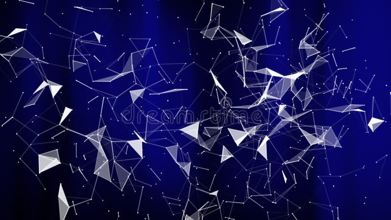 Abstract Blurred Blue Plexus Effect Background.Mess Communication ...