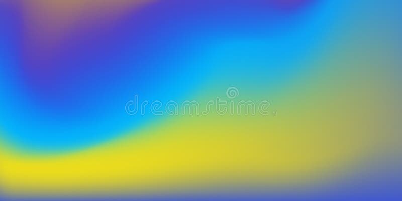 Abstract Blurred Blue and Yellow Backdrop. Vector Illustration Stock ...
