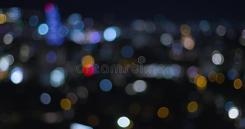 Abstract Blurred Bokeh Boke Background of Dot Lights. Night City Lights ...