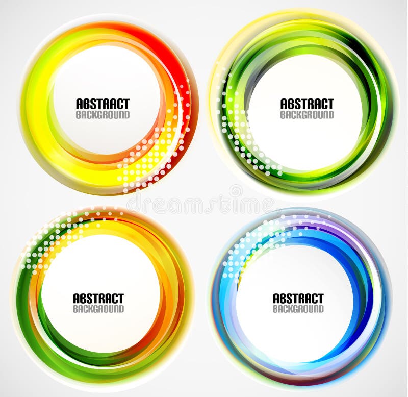 Abstract Blurred Circle Banners / Templates Stock Vector - Illustration ...