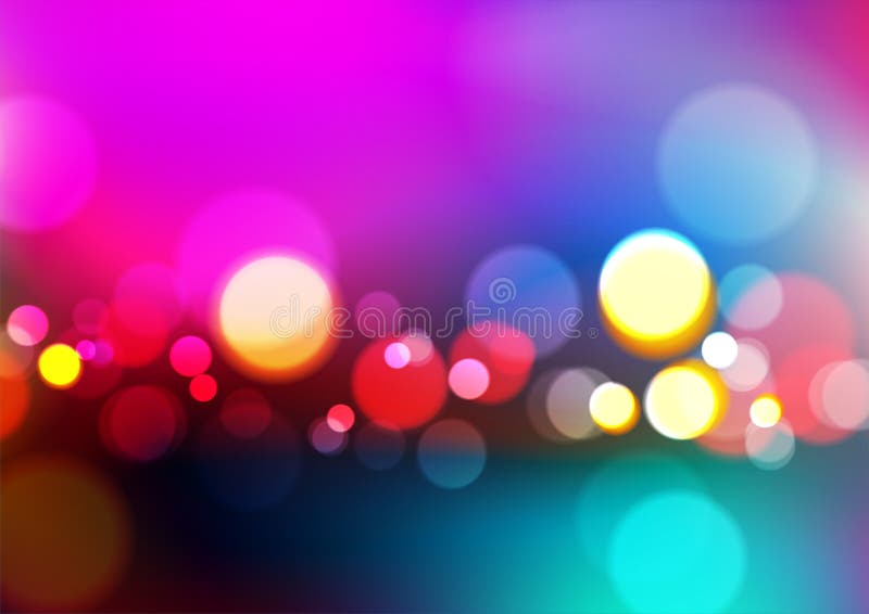 Abstract Blurred Colors Background with Bokeh Light Stock Vector ...