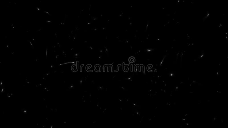 Abstract Blurred Dust Particles Floating on Black Background. Stock ...