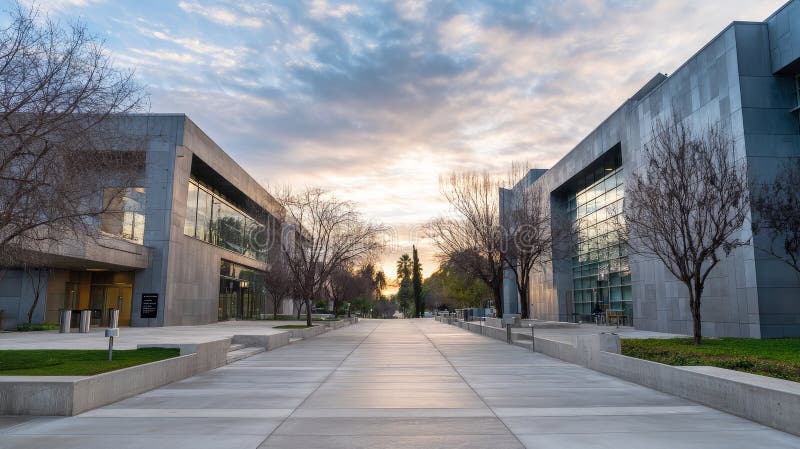 Abstract Blurred Empty Interior Space of College or University Study ...