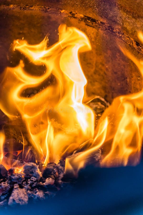 Abstract Blurred Fire and Coal Background, Concept of Grilling Season ...