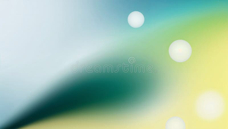 Abstract Blurred Gradient Background with Floating Spheres Stock ...