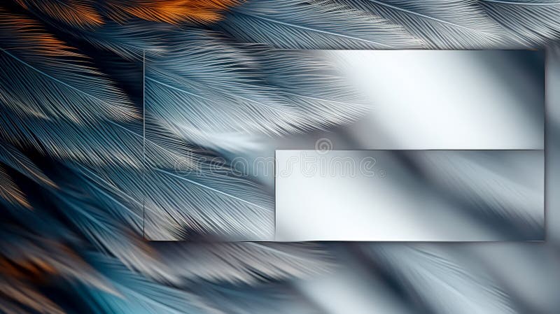 Abstract Blurred Gradient Background with Wild Bird Feathers. Stock ...
