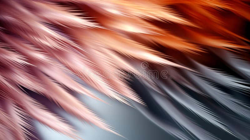 Abstract Blurred Gradient Background with Wild Bird Feathers. Stock ...
