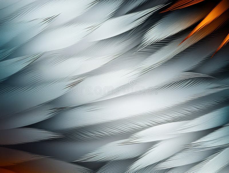 Abstract Blurred Gradient Background with Wild Bird Feathers. Stock ...