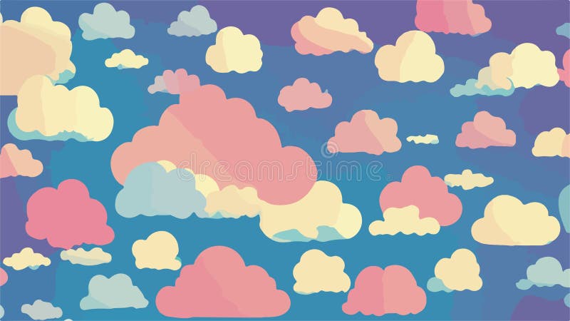 Abstract Blurred Gradient. Colorful Clouds Wallpaper Stock Vector ...